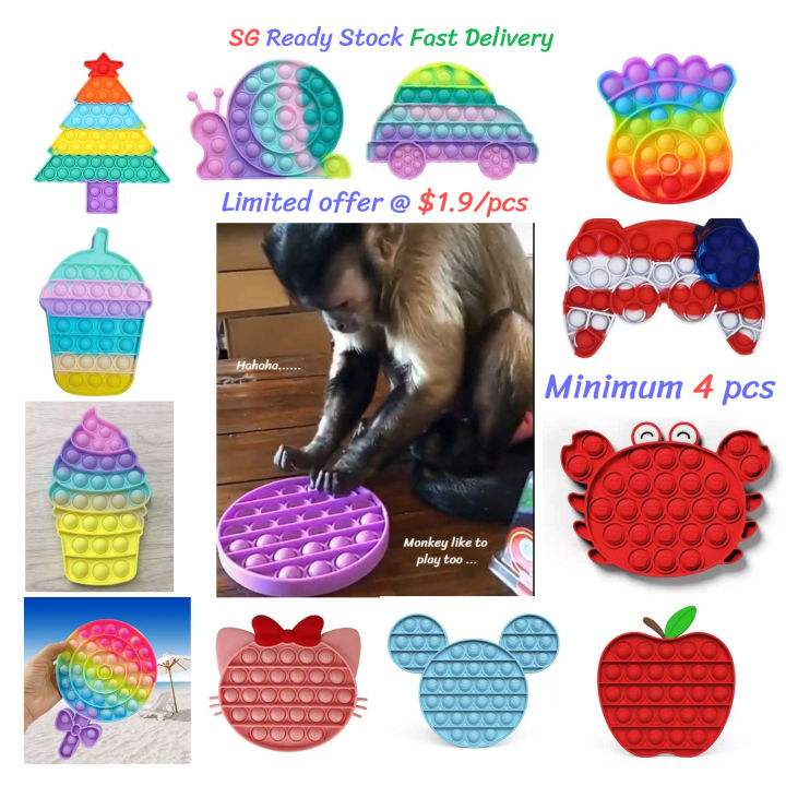 PUSH BUBBLE POP IT FIDGET TOY NEW DESIGN PUSH POP / STRESS RELIEF / SG ...