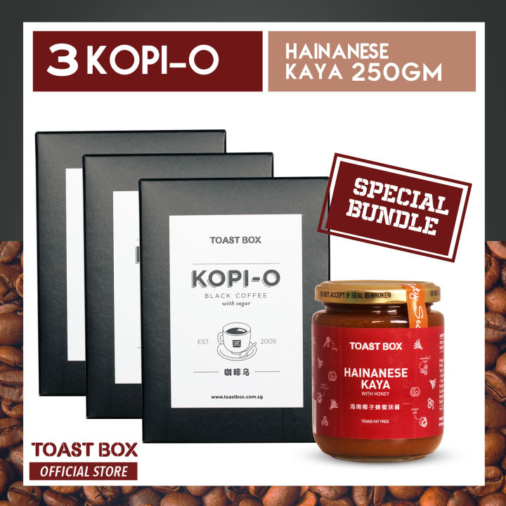 [Free Kaya] [Price☝️Soon] 3 Boxes Toast Box Kopi O (22gm x 6 Sachets ...