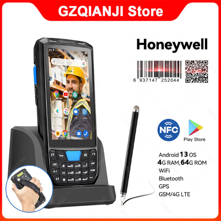 Pda Android Handheld Terminal Honeywell Barcode Scanner 1d Laser 2d Qr Portable Data Collector