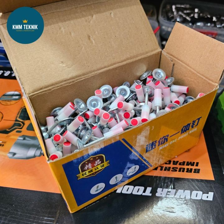 Paku Beton Stampset Paku Washer Besar Ring 250 200 150 100 50 pcs Paku ...