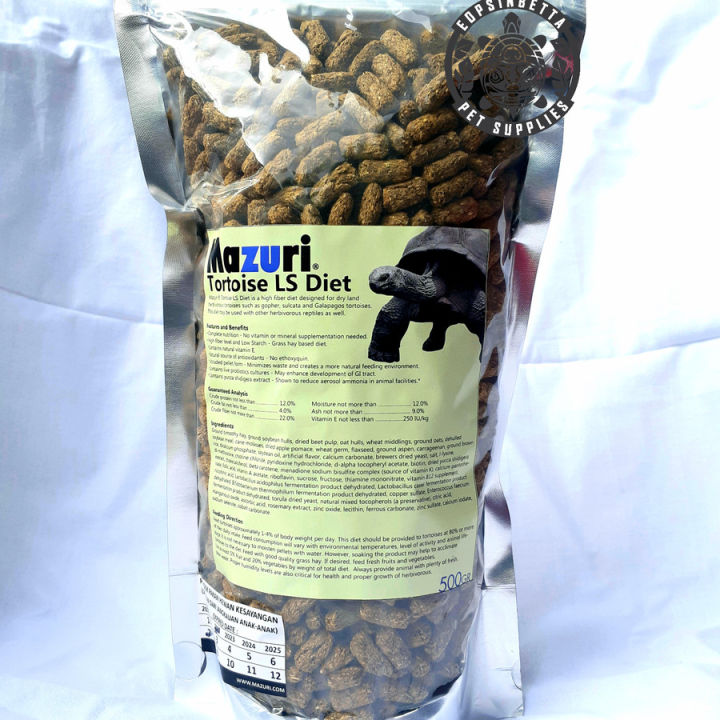 Mazuri Tortoise Diet LS 500 Gram Pakan Pellet Kura Kura Darat Gurun ...