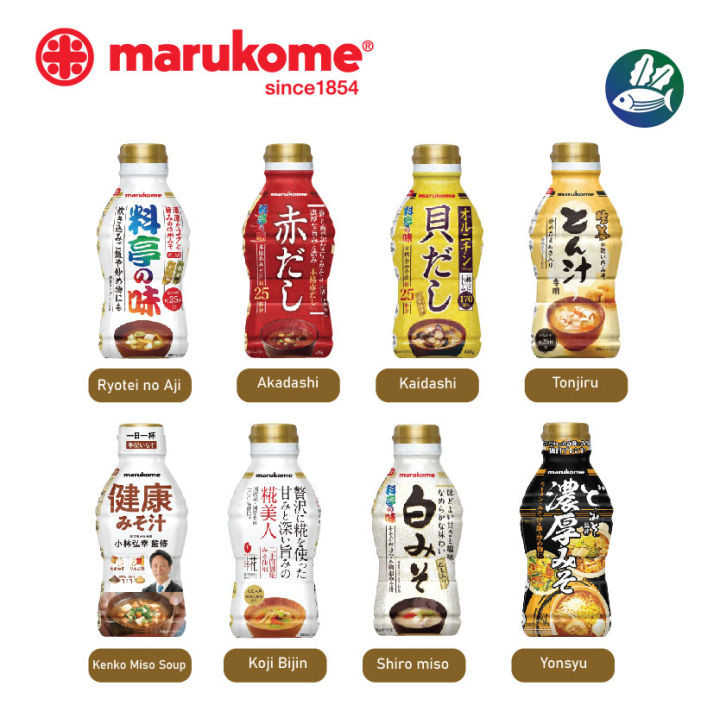 MARUKOME EKI MISO - MISO SOUP BASE (LIQUID TYPE - FAST & EASY) มารุโคเมะ มิโซะเข้มข้นชนิดน้ำแบบ ...