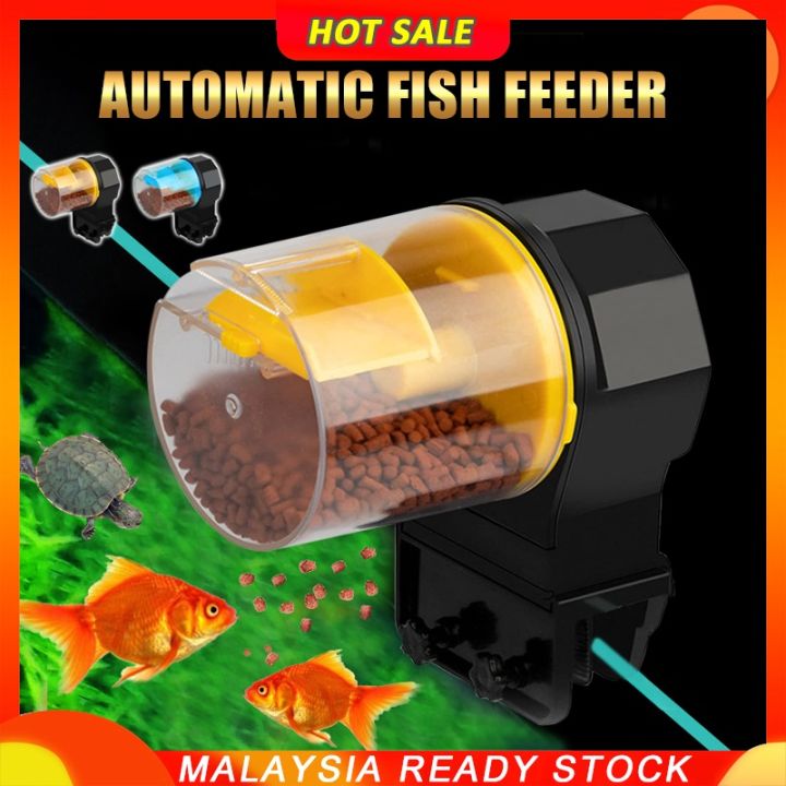 Portable Fish Feeder Tool Automatic Fish Feeder Aquarium Digital Fish ...