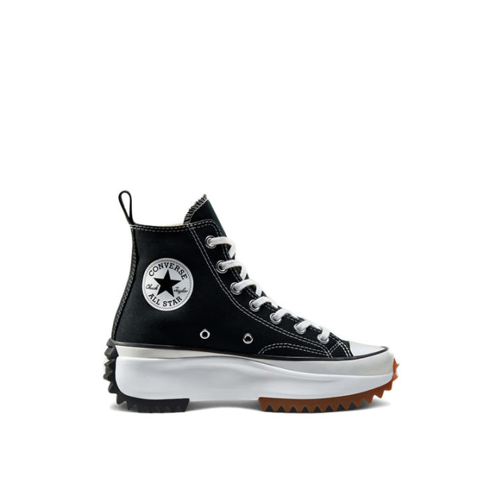 Converse Run Star Hike Canvas Platform Unisex Sneakers - Black/White ...