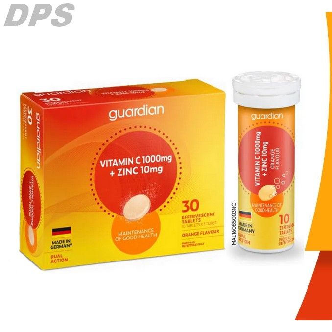 DPS Guardian Effervescent Vitamin C 1000mg + Zinc 10mg | Lazada