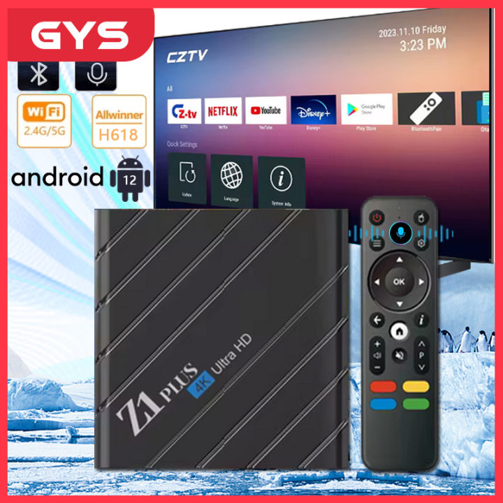 Z1 Plus Android 12 TV box H618 2GB 16GB 2.4G 5G WIFI 6 BT 5.0 4K Video ...