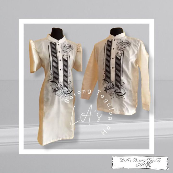 COD Modern Filipiniana Barong Tagalog (Couple set) | Lazada PH