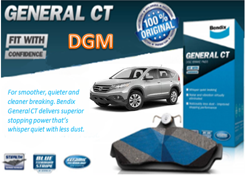 BENDIX GENERAL CT BRAKE PAD FRONT (DB2271GCT) for HONDA CRV TAO 2013 ...