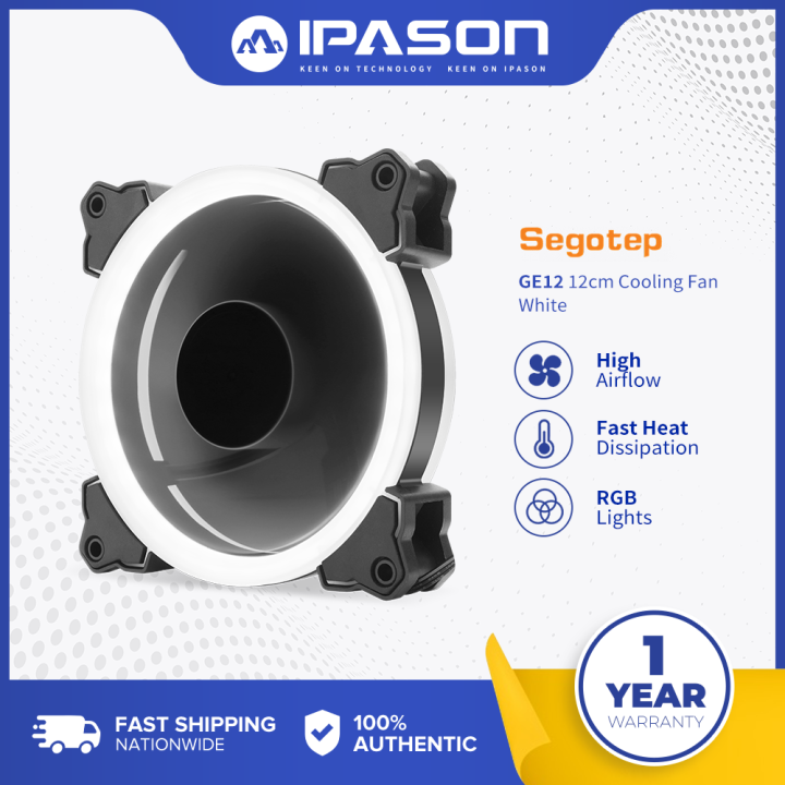 Segotep GE-12 Ring-type LED 12cm Cooling Fans (Ice Blue, White, RGB ...