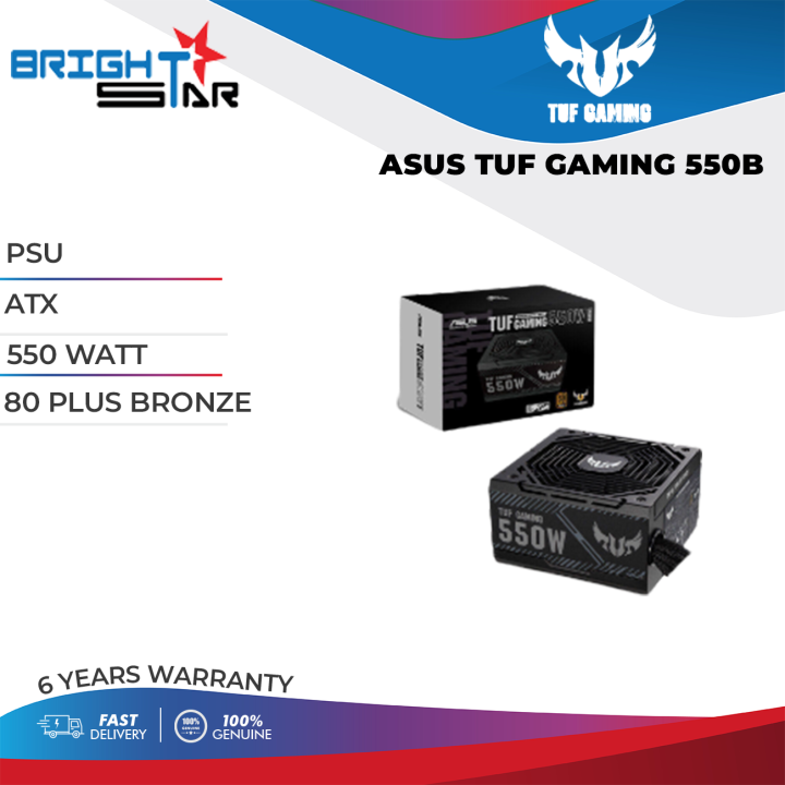 ASUS PSU TUF Gaming 550B ( ATX | 550 Watt | 80 Plus Bronze | 6 Years ...