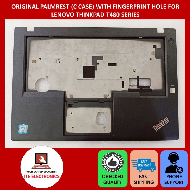 ORIGINAL LENOVO THINKPAD T480 SERIES PALMREST C CASE WITH FINGERPRINT ...