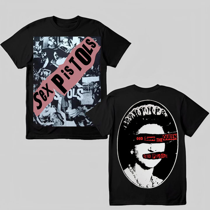 เสื้อยืดคุณภาพดี เสื้อวง Sex Pistols วงร็อค ไม่มีตะเข็บข้าง คอฟิต ป้าย