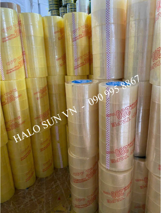 Băng keo trong/đục 100 yard cây 6 cuộn nặng 1kg lõi giấy mỏng 5 li - BĂNG keo trong/đục, BĂNG ...