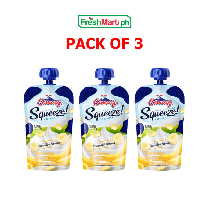 Cimory Squeeze Flavored Yogurt 120g pack of 3 # | Lazada PH