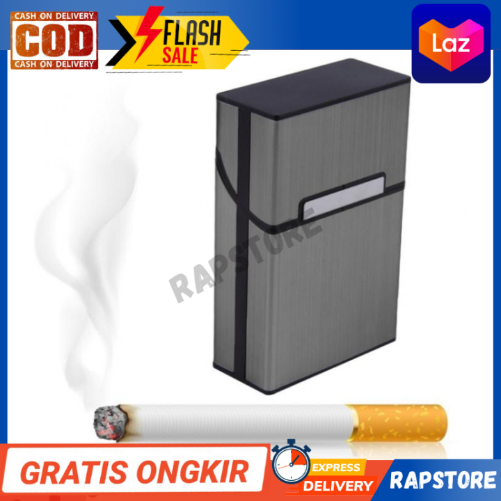 Firetric Kotak Bungkus Rokok Elegan Aluminium Cigarette Case - YH006 ...