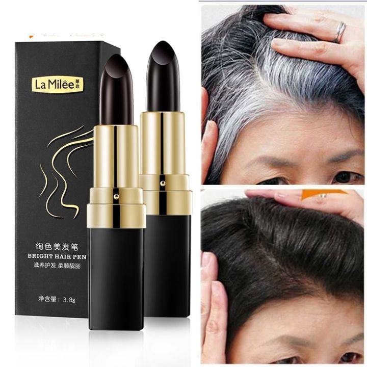 [BEST SELLER] LA MILEE HAIR STICK COLOR Black Brown Temporary Hair Dye ...
