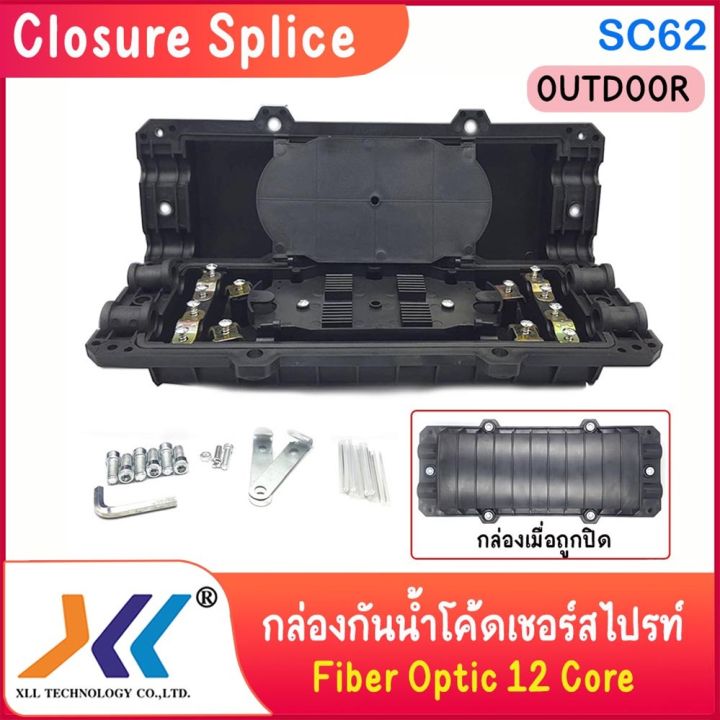 [พร้อมส่งในไทย] Closure Splice Fiber Optic 12 Core Outdoor โค้ดเชอร์ 12 ...