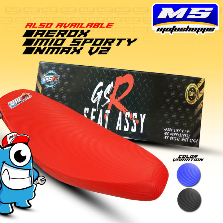 GSR SEAT ASSY "ONEPIECE EDITION"FOR NMAX V2 / AEROX V1 V2 / MIO SPORTY ...