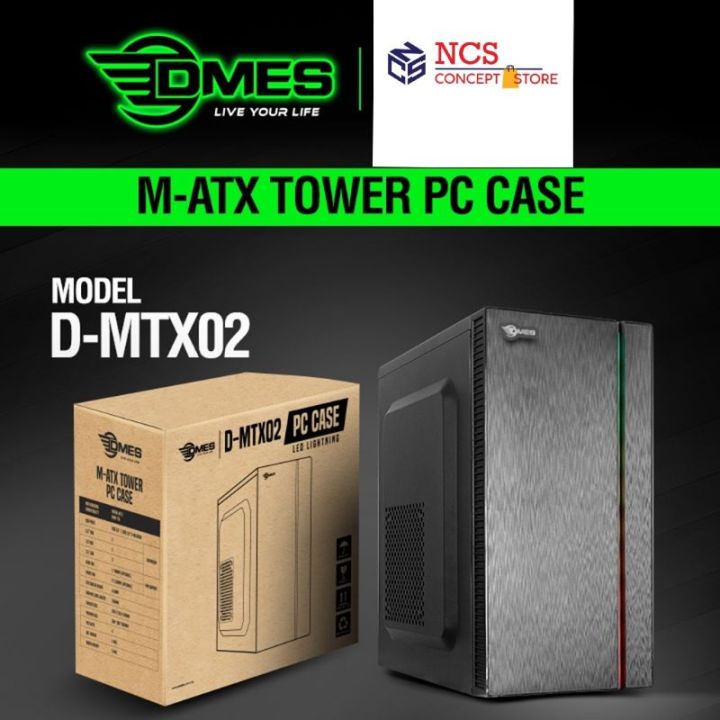Dmes D-MTX02 ATX/Micro-ATX/Mini-ITX Office PC Desktop Casing | Lazada