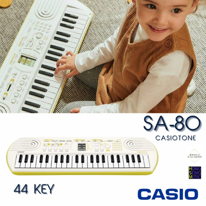 Keyboard casiotone 44 คีย์ รุ่น Casio SA-80 | Lazada.co.th