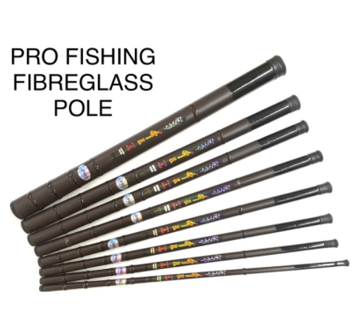 PRO FISHING Fiber Glass Pole Puyu Prawn Rod | Lazada