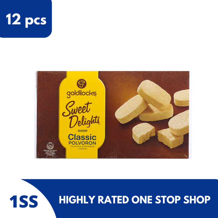 Goldilocks Sweet Delights Classic Polvoron, 300g (12Pcs) | Lazada PH