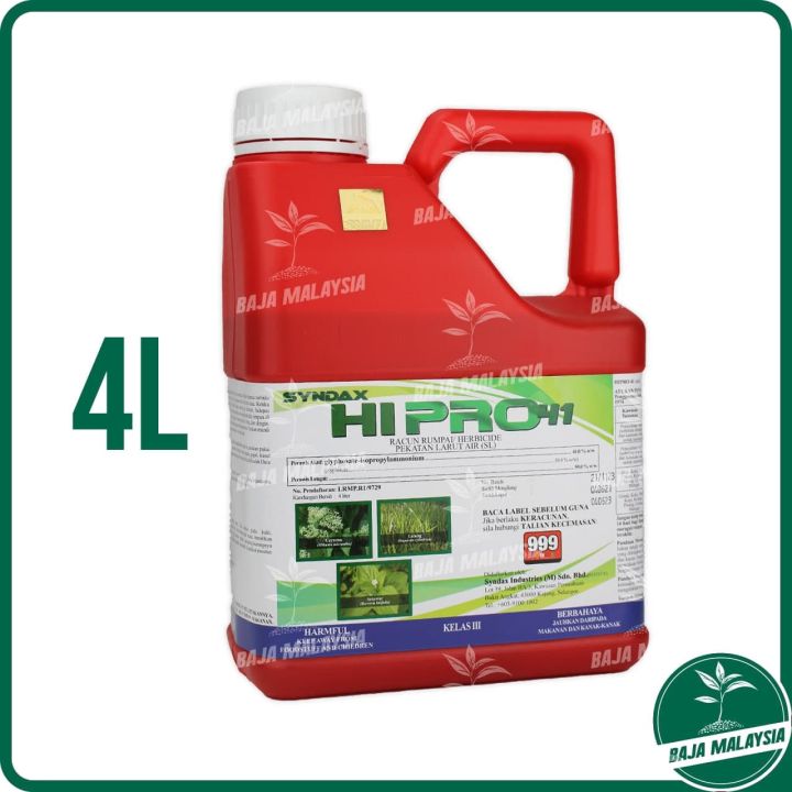 SYNDAX Hi-Pro 4 Liter Glyphosate-Isopropylammonium 41% Same As Necide ...