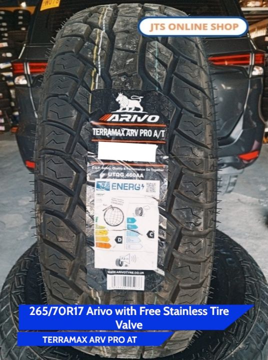 265/70R17 Arivo Terramax ARV PRO AT with Free Stainless Tire Valve | Lazada PH