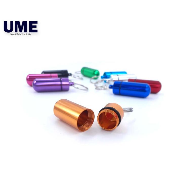 Storage Box Aluminum Waterproof Medicine Pill Box Holder Time Capsule ...
