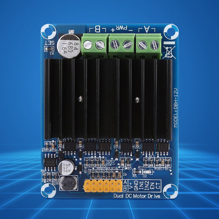 Zerone Driver Module DC5-12V 0A-30A Dual-channel H bridge Motor Driver ...