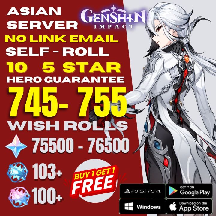 【BUY ONE TAKE ONE】Genshin impact ID【Fast delivery】Wish/re-register re ...