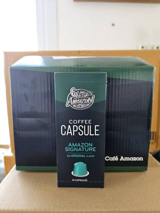 กาแฟแคปซูล Cafe' Amazon ซิกเนเจอร์ กาแฟแท้คั่วบด | Lazada.co.th