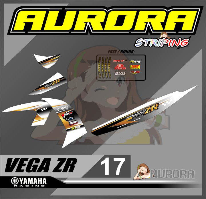 COD Sticker Striping Lis Variasi VEGA ZR MODIFIKASI TERBARU TERMURAH ...