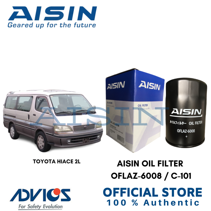 AISIN Oil Filter for Toyota HIACE 2L (OFLAZ-6008 / C-101) | Lazada PH