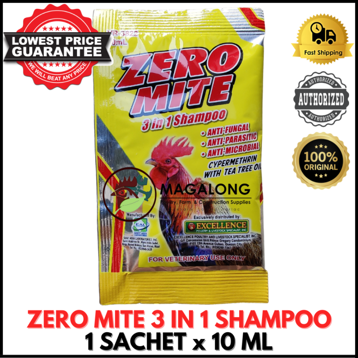 ZERO MITE SHAMPOO - 1 SACHET x 10 ML - EXCELLENCE - ANTI-FUNGAL, ANTI ...