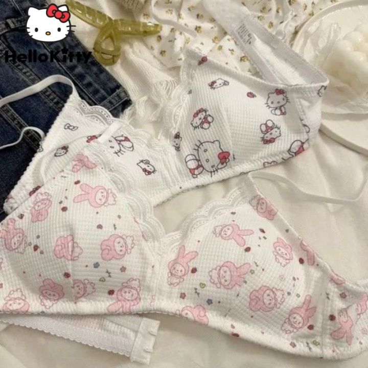 Sanrio Hello Kitty Girls Underwear Thin Triangle Cup Cartoon Cute Sweet