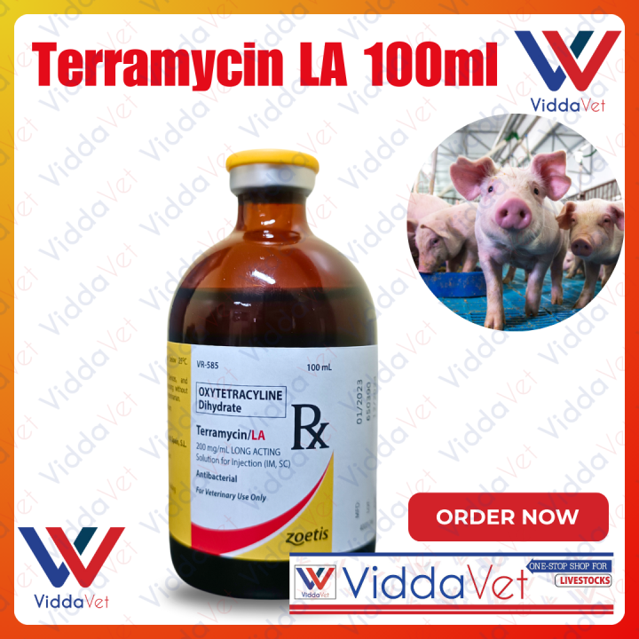 Terramycin La Viddavet 100ml for animals from zoetis oxytetracycline ...