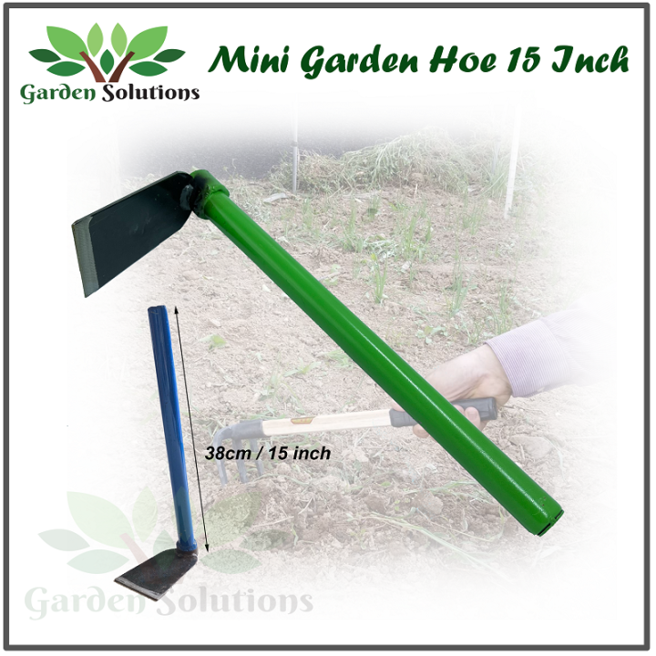 MINI GARDEN HOE WITH IRON HANDLE MINI HOE METAL HOE CANGKUL BESI KECIL ...
