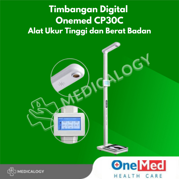 Timbangan Digital Onemed CP30C Alat Ukur Tinggi dan Berat Badan ...