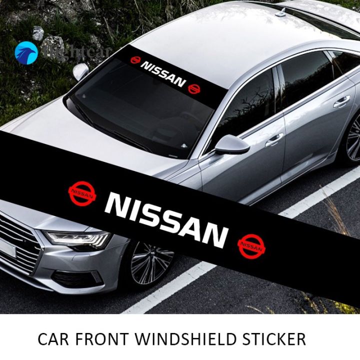 flightcar Car Styling Sunshade Sticker Auto Front Rear Windshield Banner Decals For Nissan March ...