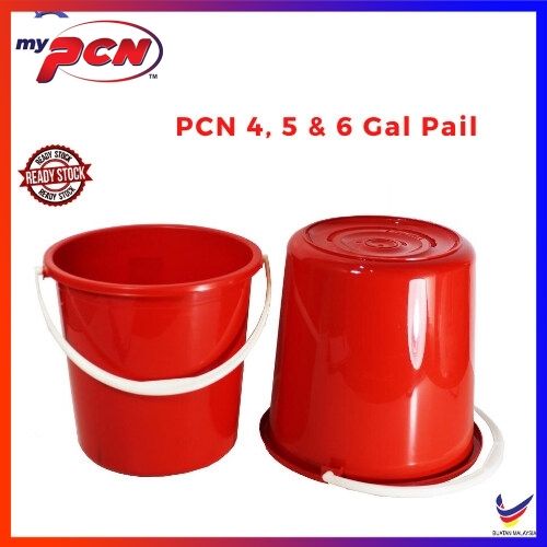 Round Plastic Bucket Pail/ Baldi/ Raining Pail/ Hujan Baldi (15 litre ...