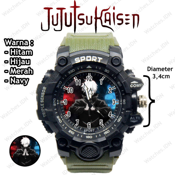 Kids Watches Sport Jujutsu Kaisen Gojo Satoru Character Water Resistant ...