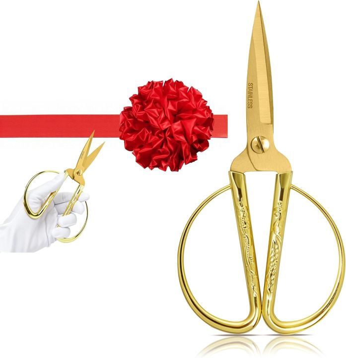 Grand Opening Ribbon-Cutting Ceremony Kit – Includes Gold Scissors ...