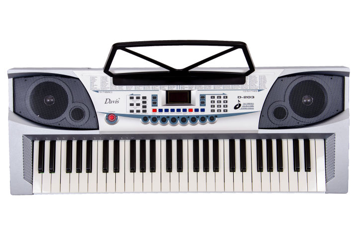 DAVIS KEYBOARD D-203 (w/ SONGBOOK, ADOPTOR, CHORD STAND, MANUAL, AND ...