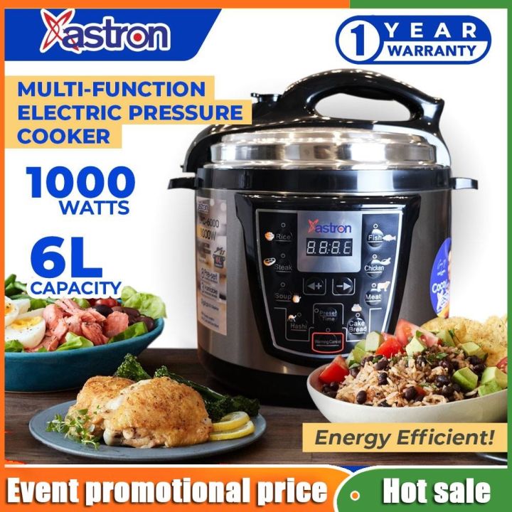Astron EPC-6000 Multi-function Electric Pressure Cooker Energy ...
