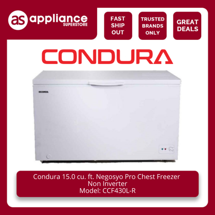 Condura 15.0 cu. ft. Negosyo Pro Chest Freezer Non Inverter CCF430L-R ...