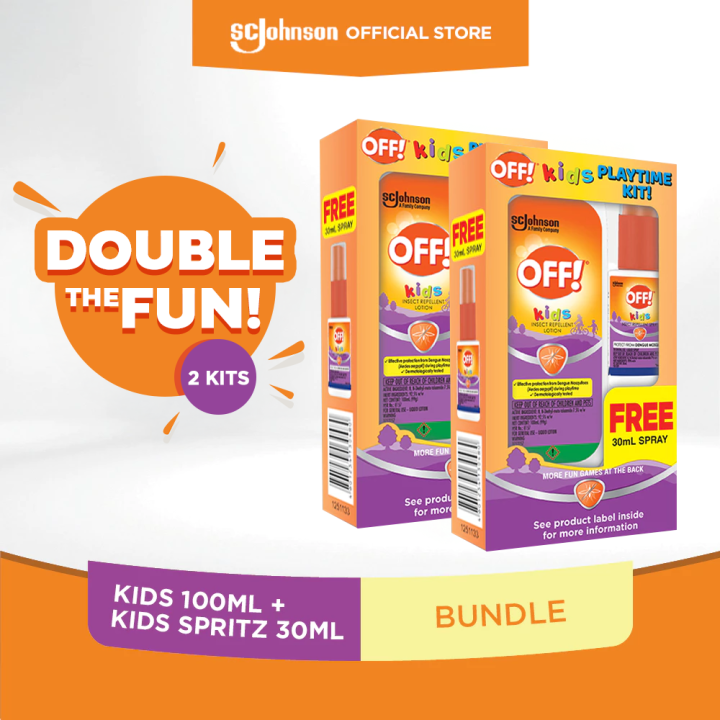 OFF! Playtime Kit Bundle - OFF Kids 100ml + Free Kids Spritz 30ml ...