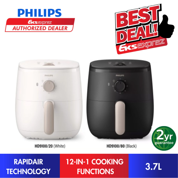 PHILIPS 3000 Series Compact Air Fryer HD9100 (HD9100/20 / HD9100/80 ...