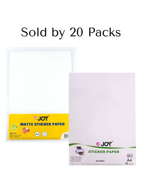 Joy Sticker Paper A4 | 20Pack | Lazada PH