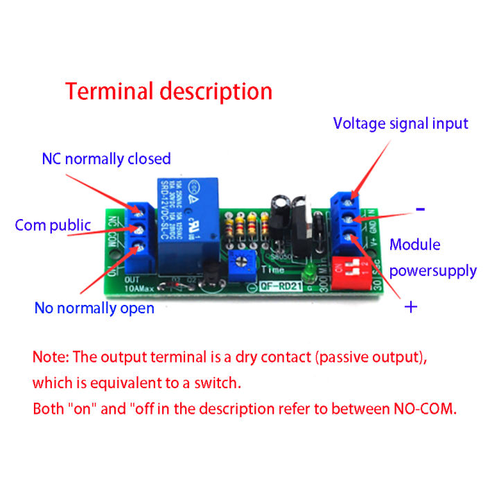 Power-off Delay Relay Module DC 5V 12V 24V Anti-restart Power-off Delay Disconnect Switch for ...
